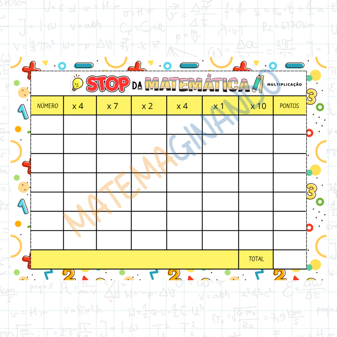 Stop da Matemática – EFAI – Matemaginando