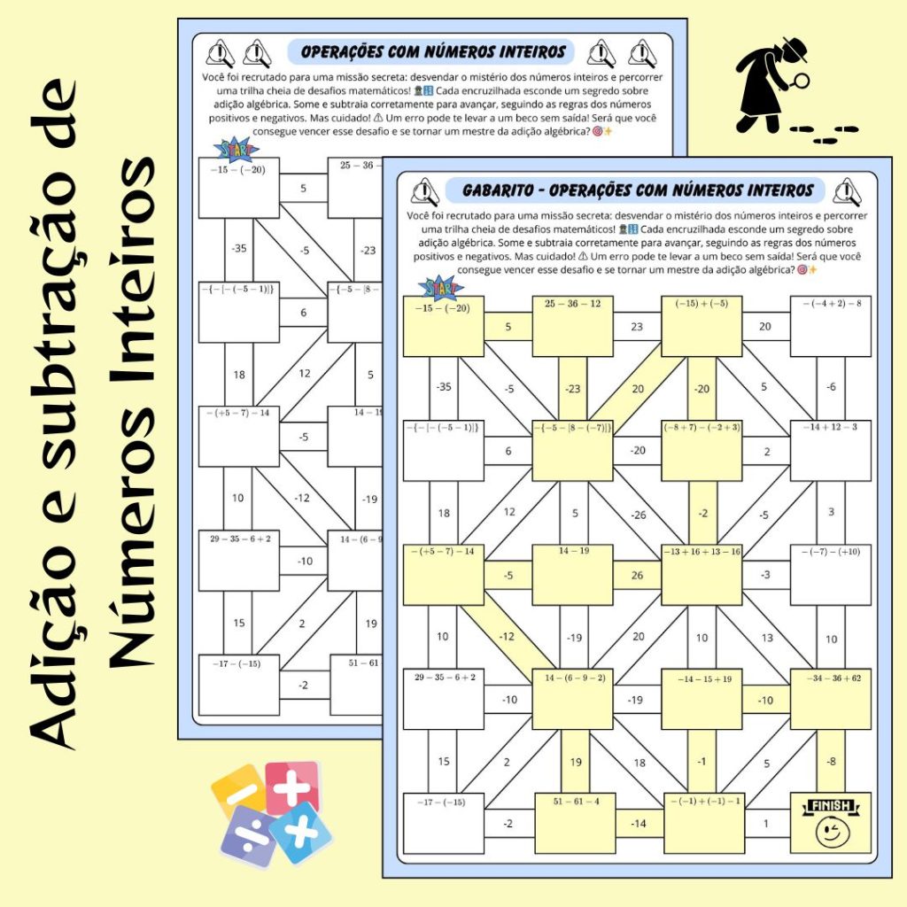 Adição e Subtração de Números Inteiros – Matemaginando